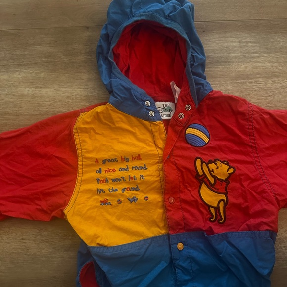 Disney | Jackets & Coats | Vintage Pooh Bear Baby Wind Jacket | Poshmark